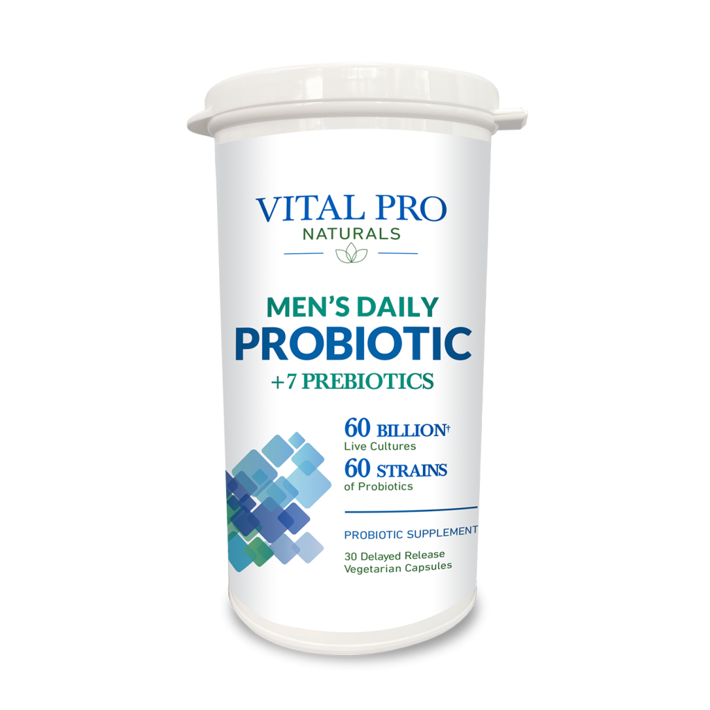 Men’s Daily Probiotic + 7 Prebiotics – Vital Pro Naturals