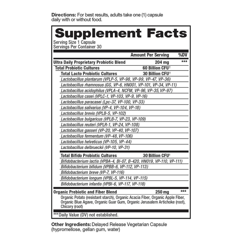 Ultra Daily Probiotics + 7 Prebiotics – Vital Pro Naturals