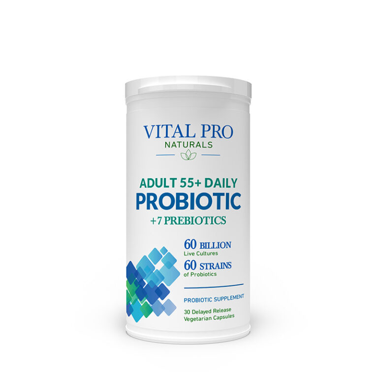 ADULT 55+ DAILY PROBIOTIC + 7 PREBIOTICS – Vital Pro Naturals